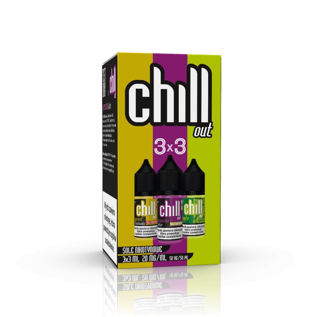 CHILL OUT TEST BOX 3X3 ml 20 mg/ml - MIX 4 > CHILL OUT SALTS